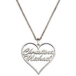 Namenskette Firetti "Schmuck Geschenk Silber 925 Halskette mit deinem Namen" Halsketten Gr. Silber 925 (Sterlingsilber), Länge: 45 cm, silberfarben Damen Namensketten
