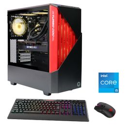 Hyrican Gaming-PC "GAMEMAX Contac BR 7115" Computer Gr. Microsoft Windows 11 Home (64 Bit), 16 GB RAM 1000 GB SSD, schwarz (schwarz, rot) Gaming PCs