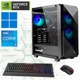 Hyrican Gaming-PC "Striker 7215" Computer Gr. Microsoft Windows 11 Home (64 Bit), 32 GB RAM 2000 GB SSD, schwarz Gaming PCs