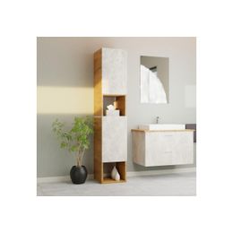 GARLIVO Badezimmer-Set Badezimmerschrank GLC2