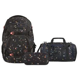 Coocazoo Schulranzen Schulrucksack-Set MATE Sprinkled Candy 3-teilig (Rucksack