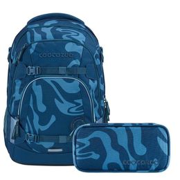 Coocazoo Schulranzen Schulrucksack-Set MATE Breaking Waves 2-teilig (Rucksack