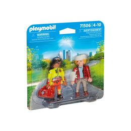 Playmobil® Konstruktionsspielsteine DuoPack Sanitäterin mit Patient