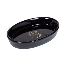 Nobby Futterbehälter Katzen Keramik Schale oval Golden Cat schwarz