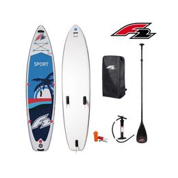 F 2 F2 Inflatable SUP-Board SPORT 10.8 Stand-Up-Paddle (329x81x15cm) 5-teilig mit Windsurf-Option