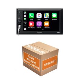 JUST SOUND best choice for caraudio Autoradio mit AX1005DB Bluetooth DAB+ CarPlay Einbauset VW Caddy 2K Autoradio