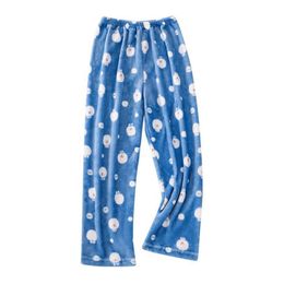 ZWY Loungepants Damen Pyjamahose aus Fleece