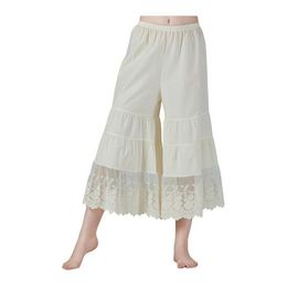 ZWY Loungepants Hosen Unterröcke Damen 100% Baumwolle Culottes Hose Hosenrock (1-tlg)