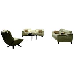 JVmoebel Wohnzimmer-Set Komplette Couchgarnitur Designer 3-Sitzer Zweisitzer Luxuriöser Sessel