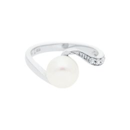 JuwelmaLux Fingerring JuwelmaLux Ring 925/000 Sterling Silber mit Süßwasser Zuchtperle und Z (kein Set
