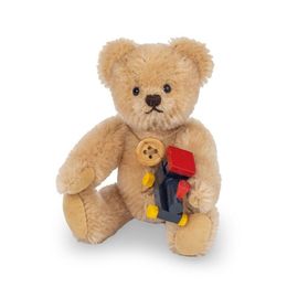 HERMANN TEDDY ORIGINAL Teddy Hermann® Dekofigur Teddybär mit Lokomotive 11 cm limitierte Edition Sammlerteddys