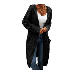 ZWY Trachtenstrickjacke Damen-Strickjacke mit Kapuze