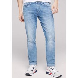 CAMP DAVID 5-Pocket-Jeans mit dünnen Nähten, blau