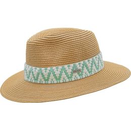 Chillouts Sonnenhut Videle Hat Gemustertes Hutband, braun