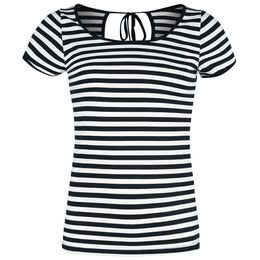 Forplay Stripes Tee T-Shirt schwarz weiß in L