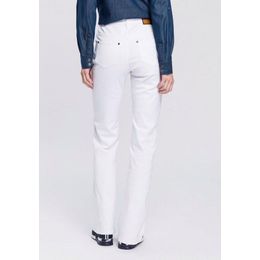 Arizona Bootcut-Jeans Comfort-Fit High Waist, weiß