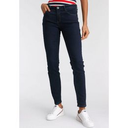 Arizona Skinny-fit-Jeans Ultra-Stretch Mid Waist, blau
