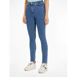 Calvin Klein Jeans Skinny-fit-Jeans HIGH RISE SKINNY mit Markenlabel, blau
