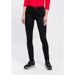 Arizona Skinny-fit-Jeans Ultra-Stretch Mid Waist, schwarz