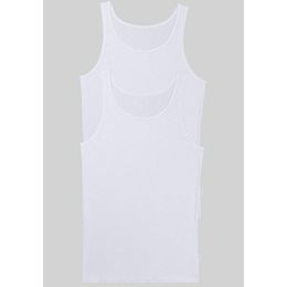 Sloggi Unterhemd men 24/7 SH 02 Vest 2P (Packung, 2-St) Achselhemd, Tank-Top, weiß