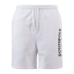 Southpole Stoffhose Southpole Herren Southpole Basic Sweat Shorts (1-tlg), weiß