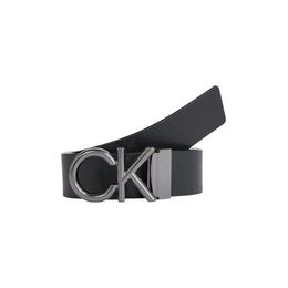 Calvin Klein Ledergürtel ADJ CK METAL SAFFIANO 35MM, schwarz