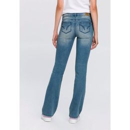 Arizona Bootcut-Jeans Shaping Mid Waist, blau