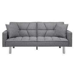 Schlafsofa 'David', grau, Webstoff