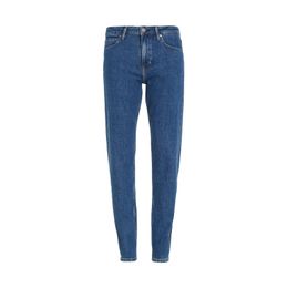 Slim-fit-Jeans Calvin Klein "MR SLIM - SOFT BLACK" Gr. 29, Länge 32, blau (bluemedium32) Damen Jeans Röhrenjeans