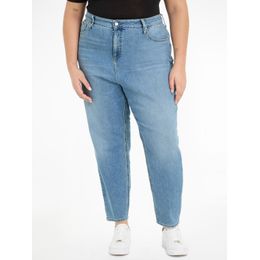 Mom-Jeans Calvin Klein Jeans Plus "MOM JEAN PLUS" Gr. 34, N-Gr, blau (denim light) Damen Jeans Mom