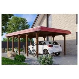 Skan Holz Carport Spreewald 396 x 741 cm mit EPDM-Dach