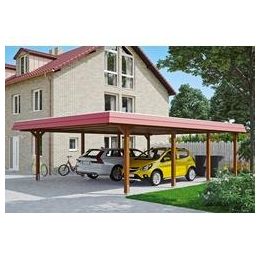 Skan Holz Carport Wendland 630 x 879 cm mit Aluminiumdach