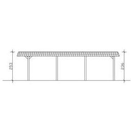 Skan Holz Carport Wendland 630 x 879 cm mit EPDM-Dach