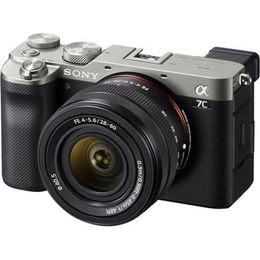 Sony Systemkamera "ILCE-7CLS A7C mit SEL2860" Fotokameras silberfarben (silber) Systemkameras