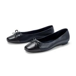 Tchibo Leder-Ballerinas - Dunkelblau - Gr.: 38