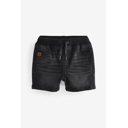 next Jeansshorts Shorts aus Jersey-Denim zum Hineinschlüpfen (1-tlg)