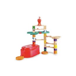 HAPE Kugelbahn Quadrilla Baukasten Behälter-Set