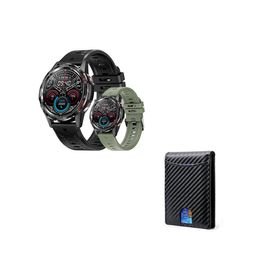 HYIEAR Smartwatch, High-End-Business-Geldbörse mit RFID-Schutz Smartwatch (Android/iOS)