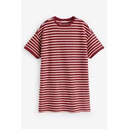 next Shirtkleid Kastiges T-Shirt Kleid mit Häkeldetail (1-tlg)
