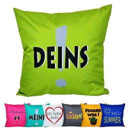 JACK Dekokissen 50x50cm Motiv Outdoor Lounge Kissen inkl. XXL Füllung Sitzkissen