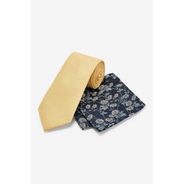 next Krawatte Set aus Krawatte und Einstecktuch (2-St)