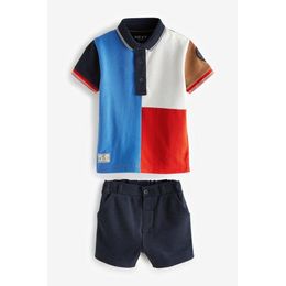 next Shirt & Shorts Kurzärmeliges Polohemd und Shorts im Set (2-tlg)