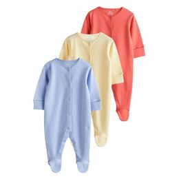 next Schlafoverall Babyschlafanzüge aus Baumwolle im 3er-Pack (3-tlg)