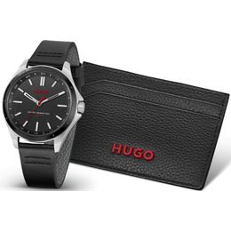 Quarzuhr Hugo "1570155" Armbanduhren schwarz Herren Quarzuhren