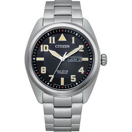 Titanuhr Citizen "BM8560-88EE" Armbanduhren silberfarben Herren Solaruhren
