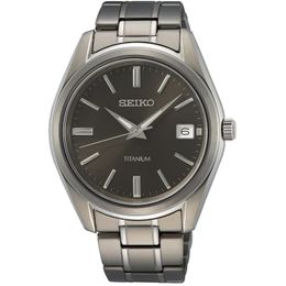 Quarzuhr Seiko "SUR375P1" Armbanduhren silberfarben (titansilberfarben) Herren Quarzuhren