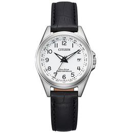 Funkuhr Citizen "EC1180-14A" Armbanduhren schwarz Damen Solaruhren