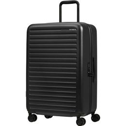 Hartschalen-Trolley Samsonite "Stackd, 68 cm" Gr. B/H/T: 46 cm x 68 cm x 28 cm 71 l, schwarz (black) Koffer Hartschalenkoffer