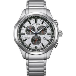 Chronograph Citizen "AT2530-85A" Armbanduhren silberfarben (titansilberfarben) Herren Solaruhren