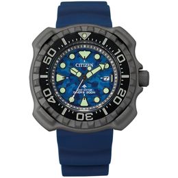 Taucheruhr Citizen "Promaster Diver, BN0227-09L" Armbanduhren blau Taucheruhren